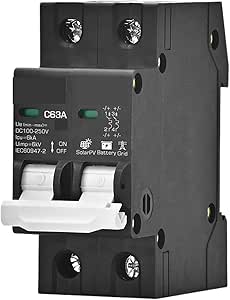 FORYON DC Circuit Breaker 2P DC100V 150V 200V 250V 500V 1000V Voltage DC Circuit Breaker 16A 20A ...