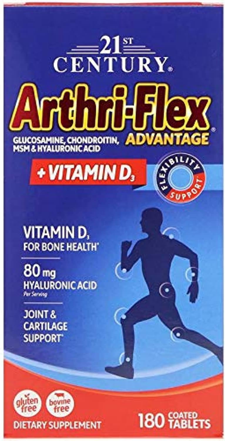 21st Century, Arthri-Flex Advantage + Vitamin D3, 180 Coated Tablets ...