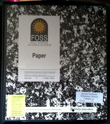 FOSS Paper (Full Option Science System): Berkeley: 9780782611489 ...