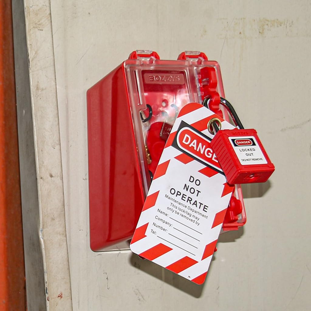 Snapklik.com : Lockout Tagout Lock Box Group Padlock Box Wall-Mounted ...