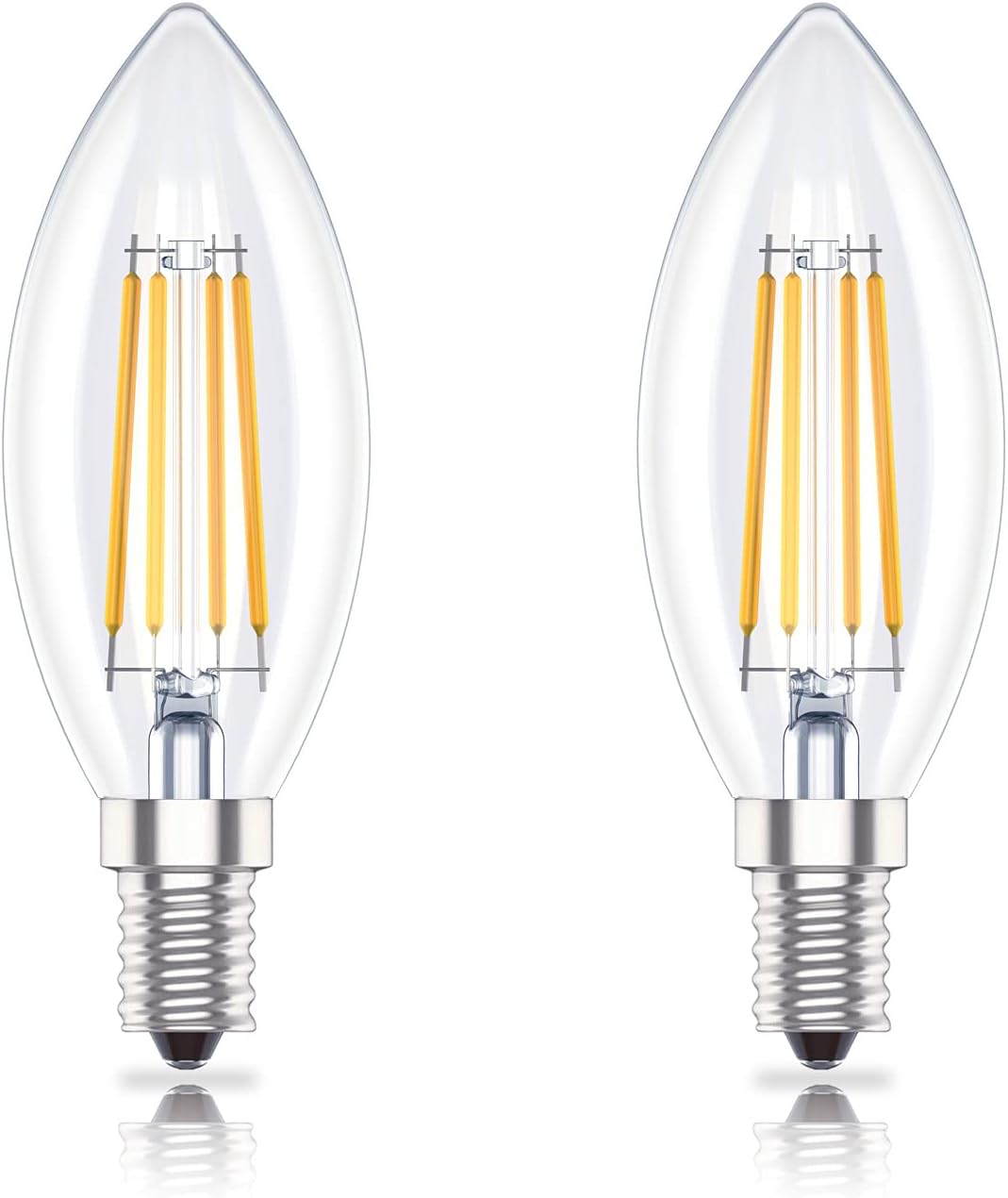 Philips, pack de 3 ampoules LED E14 format flamme, 40W, blanc chaud ...