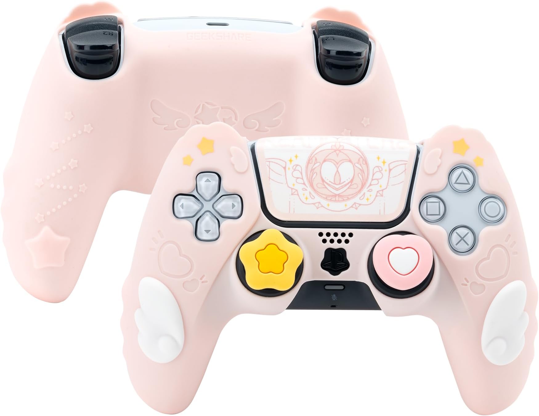 Amazon.com: SIKEMAY Pink Cat Paws PS5 Controller Skin Accessories Anti ...