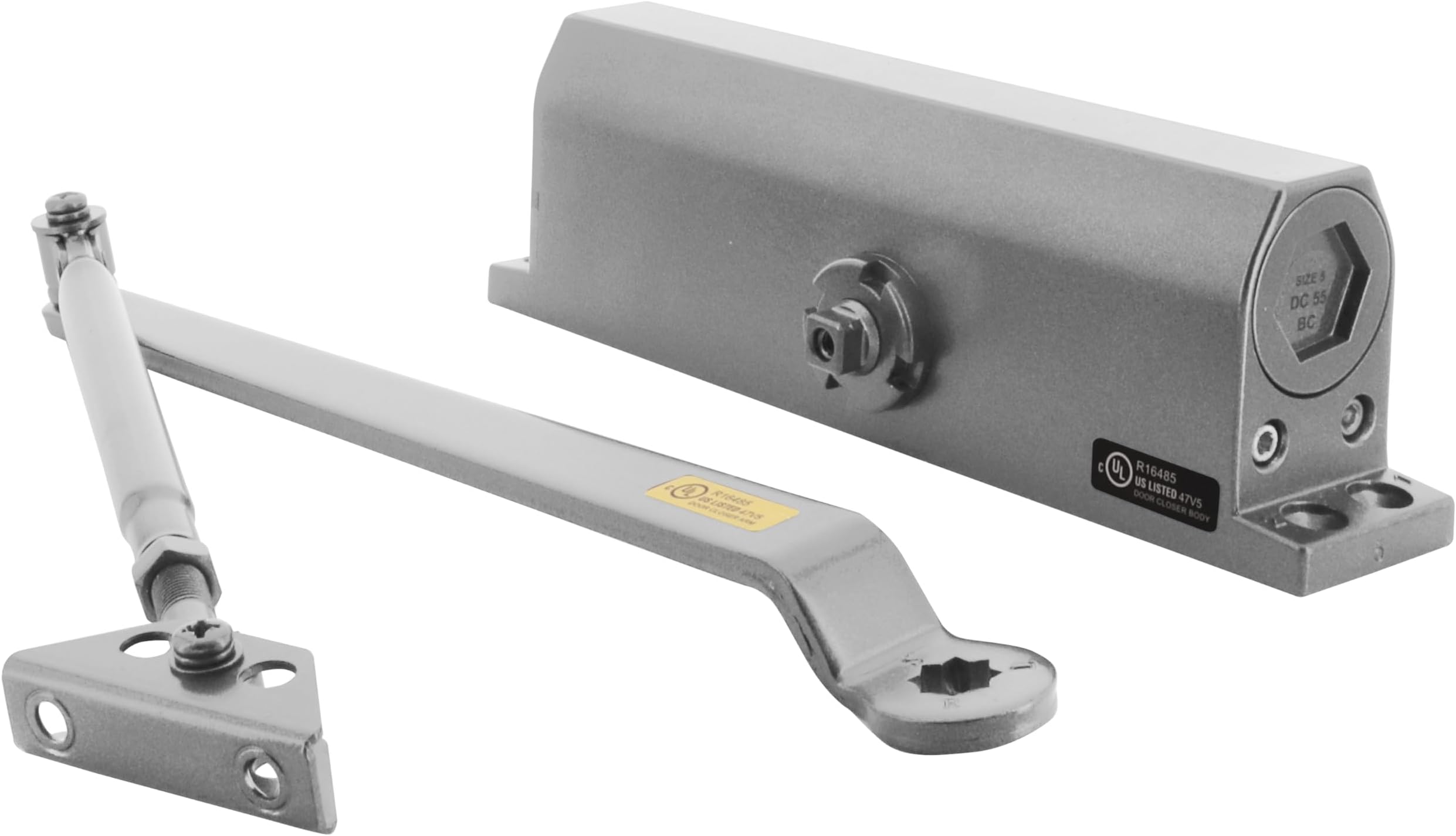 Dorma 8616 Door Closer, Surface Mount, Adjustable Size 1-6, Aluminum ...