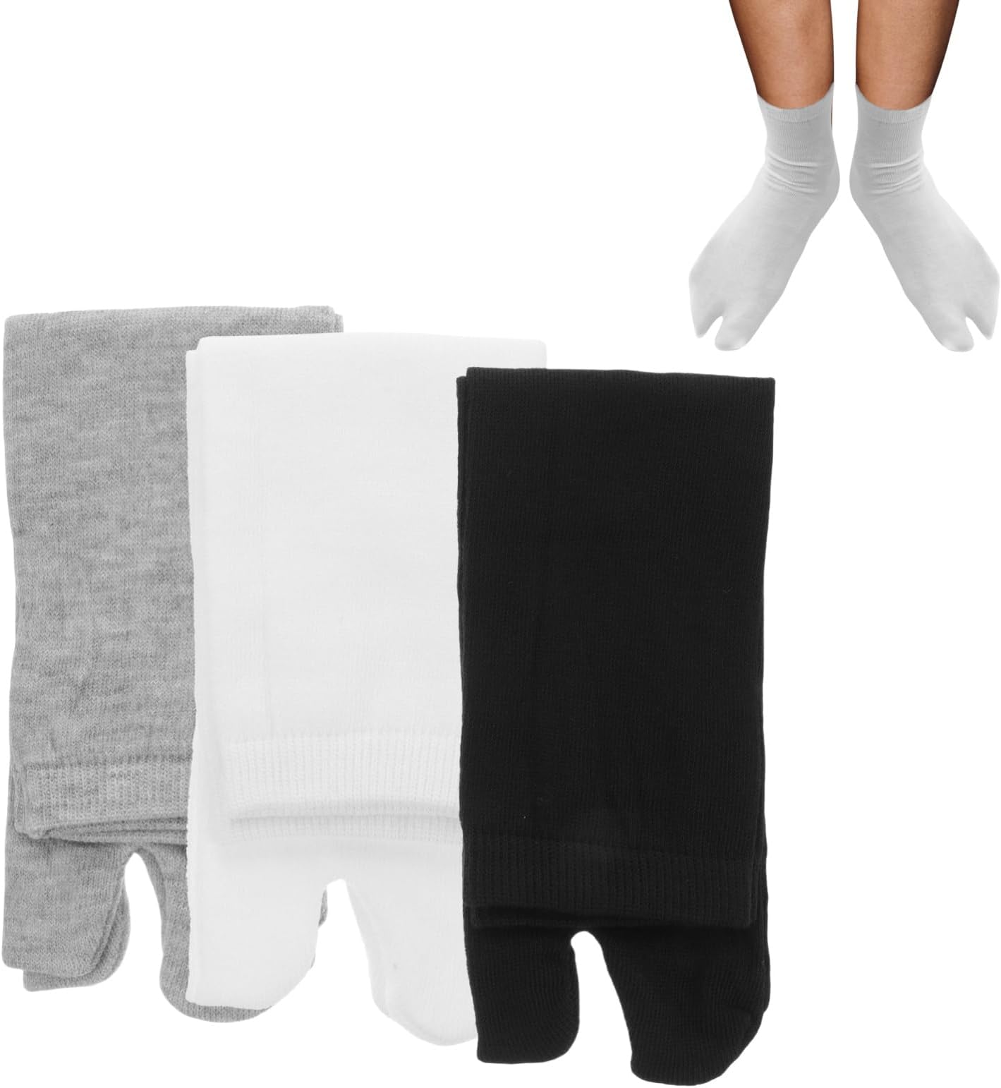Amazon.com: Toe Socks,Split Tabi Socks Women Practical Hosiery Unisex ...