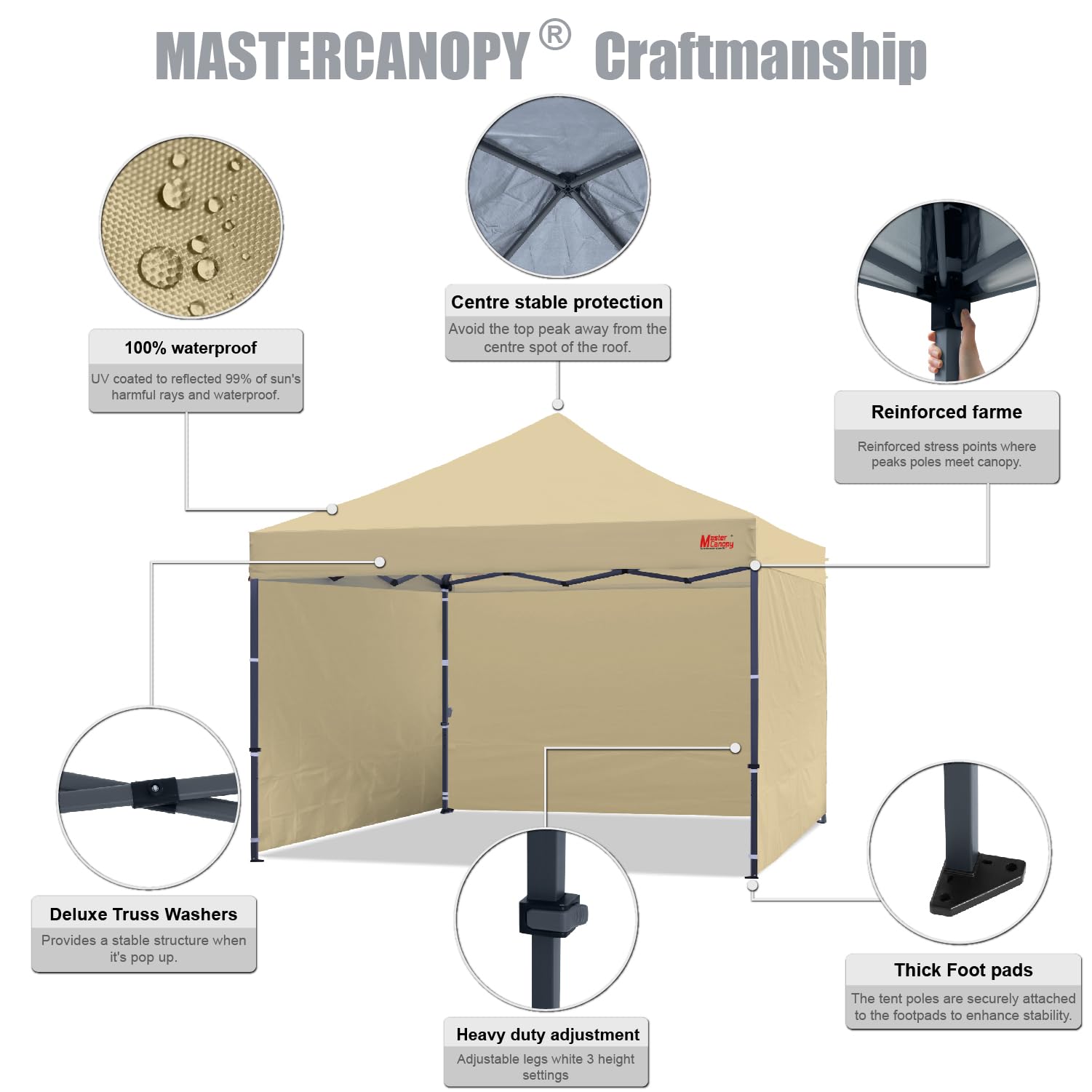 Snapklik.com : MASTERCANOPY Pop-up Canopy Tent 12x12 Instant Canopy