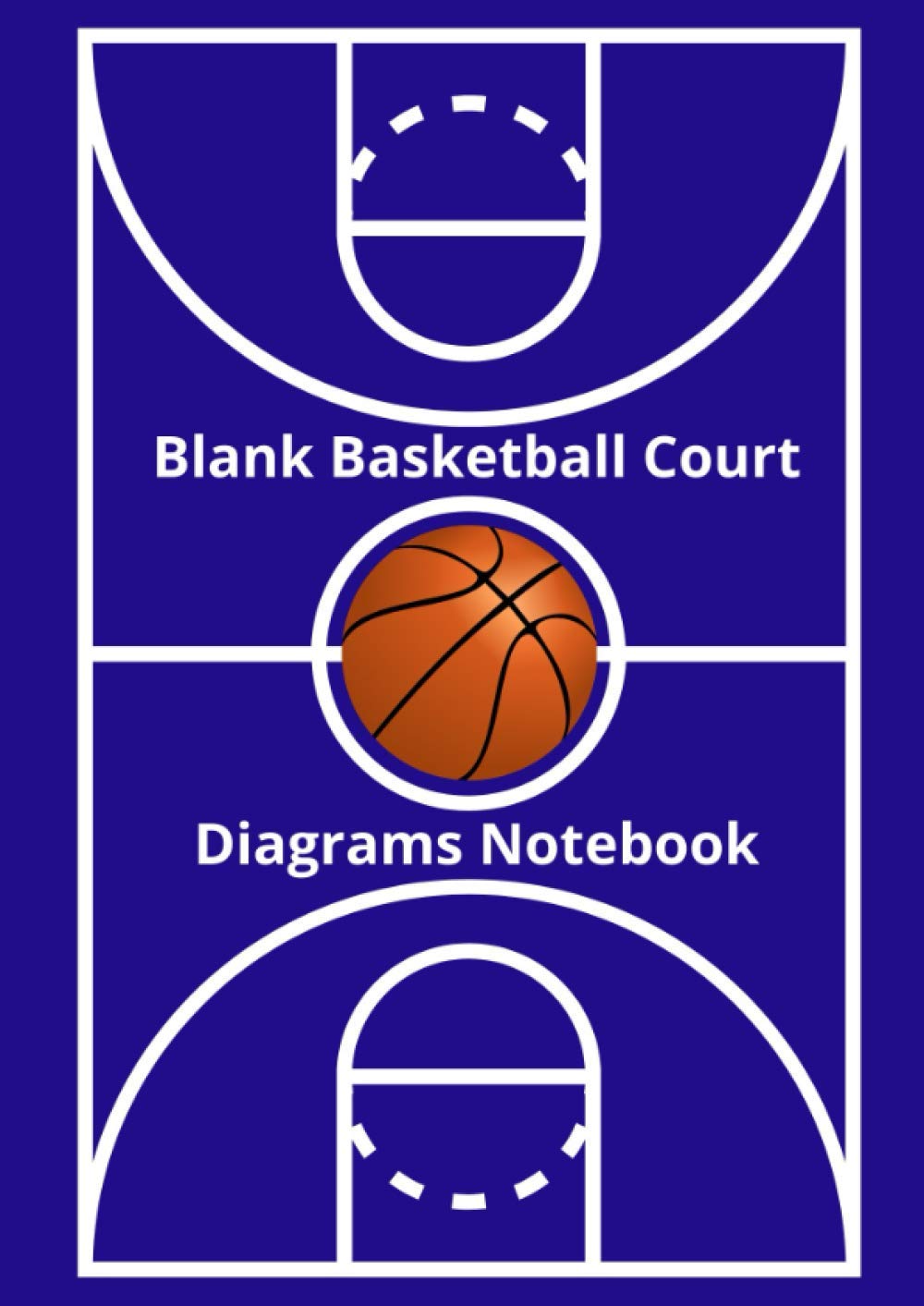 Buy Blank Basketball Court Diagrams : 200 Full Page Basketball Court ...