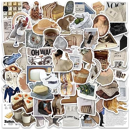 Amazon.com: INS Aesthetic Stickers for Water Bottle, Waterproof ...