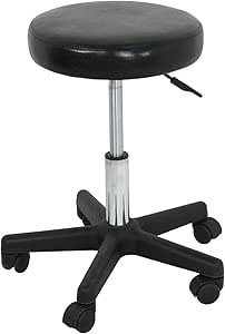 HomGarden Height Adjustable Salon Stool Hydraulic Rolling Swivel ...