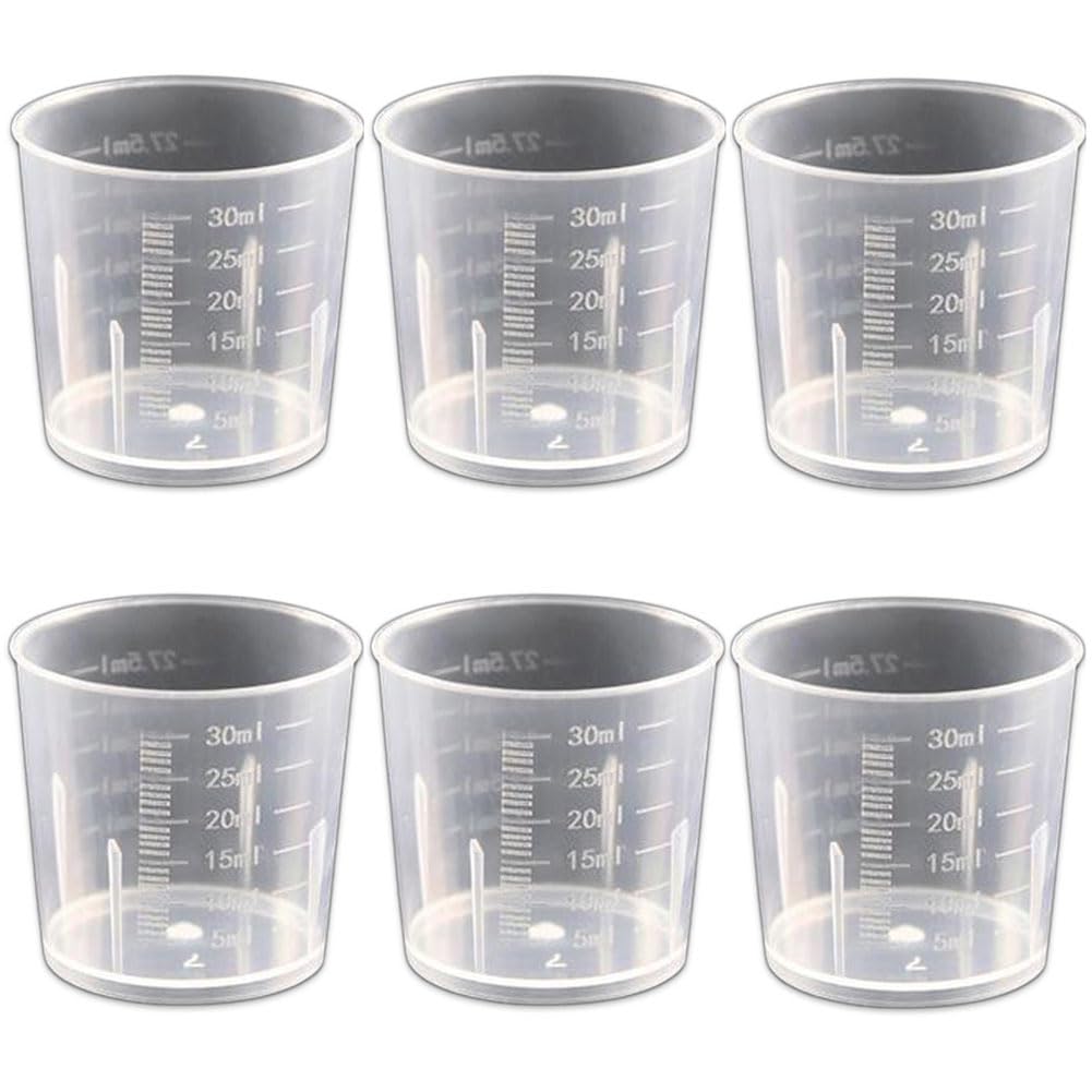Amazon.com: 100Pcs 30ml/1oz Plastic Graduated Cups Small Scale Cups ...