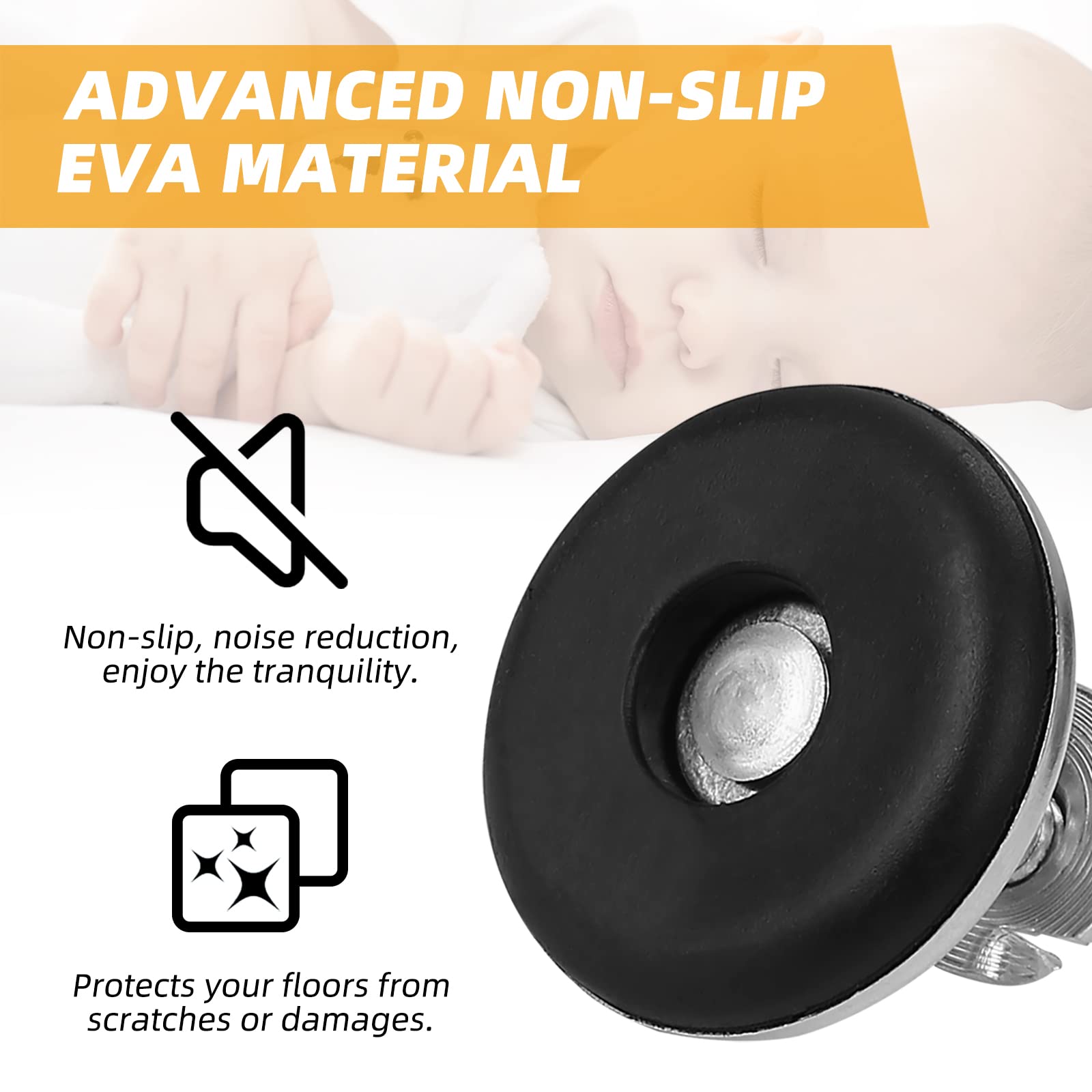 Snapklik.com : HanKun 1/4" UNC Threaded Furniture Leveler - Adjustable ...