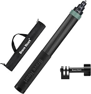 Amazon.com: 36cm to 3m Extended Selfie Stick 9.8fi Carbon Fiber ...