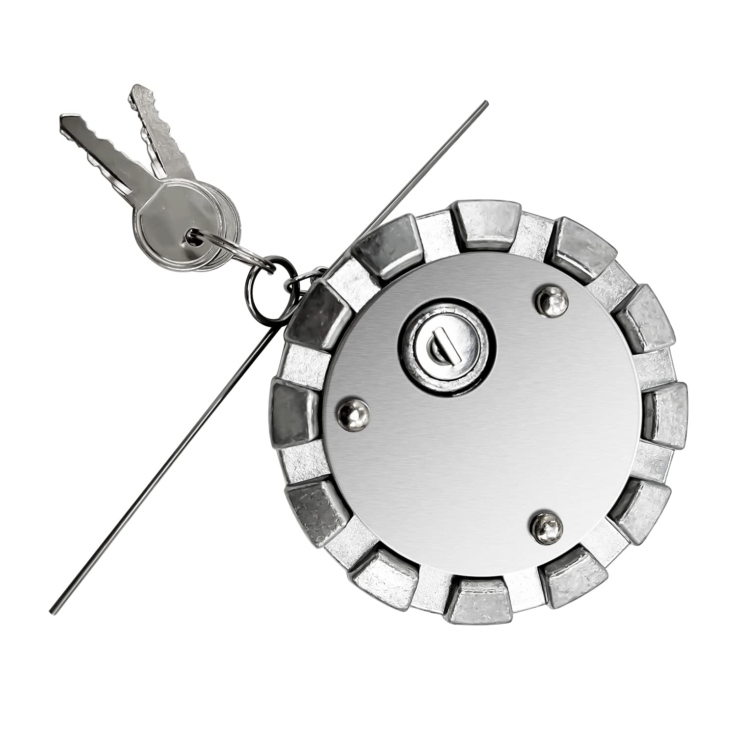 Buy 1 Pack Aluminum Locking Diesel Fuel Cap for 3 1/2" Course Thread 5. ...