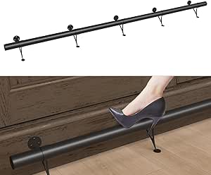 Amazon.com: Bar Foot Rail Kit 4ft / 6ft / 8ft, Matte Black Bar Foot ...