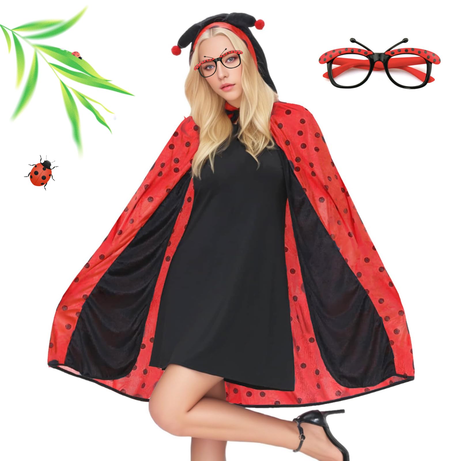 HIQE-FL Ladybird Costume Adult, Ladybird Costume, Ladybird Costume Set ...