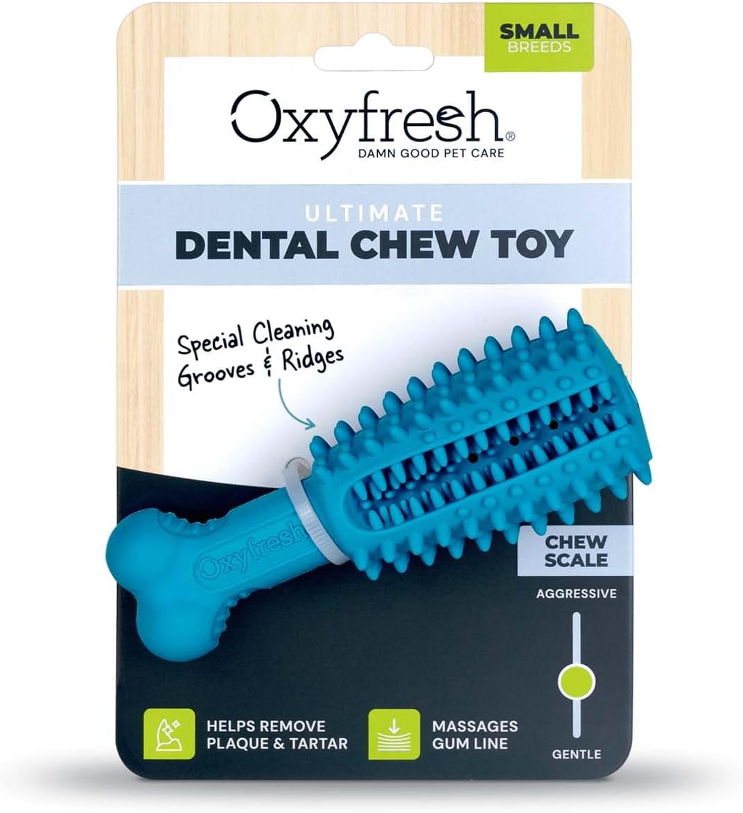 Amazon.com: Oxyfresh Dog Dental Chew Toy - Best Durable Rubber Dog Toy ...