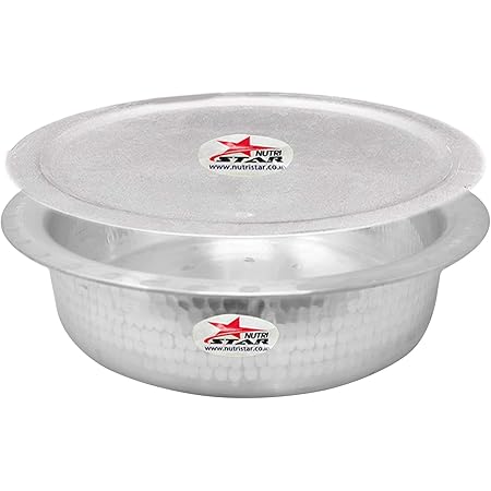 Buy Nutristar Aluminium Lagan Pot with Aluminium Lid. Langari Tope for ...