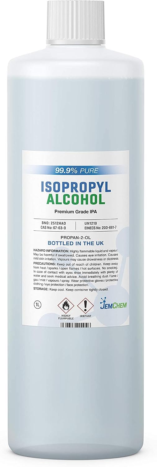 Party Jems JCIPA1L isopropyl alcohol 99.9% pure isopropanol ...
