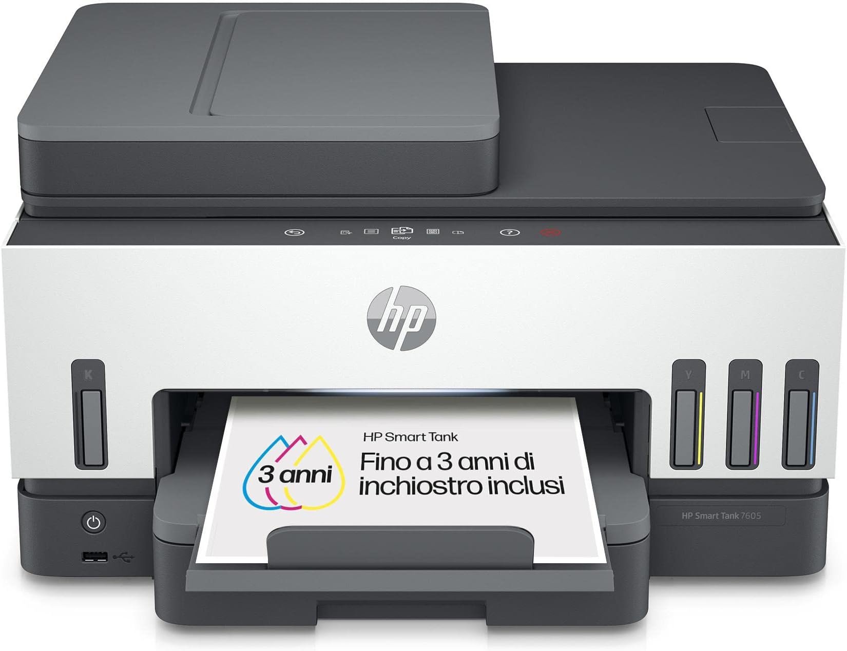 HP Smart Tank 5105 1F3Y3A, Stampante Multifunzione a Colori, Serbatoio ...