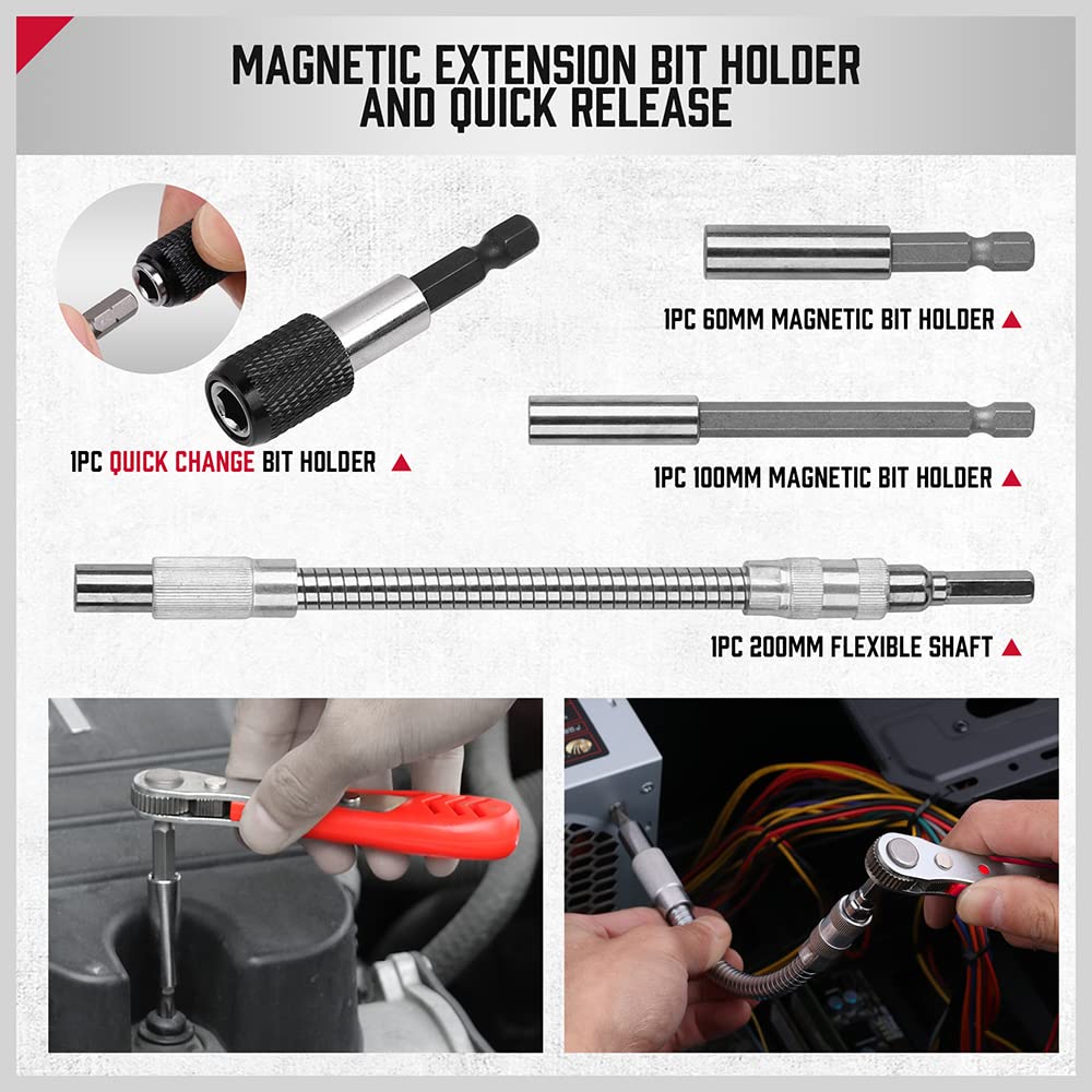 232-Piece Ultimate Screwdriver Bit Set - Security Bit Set, Screw Driver ...