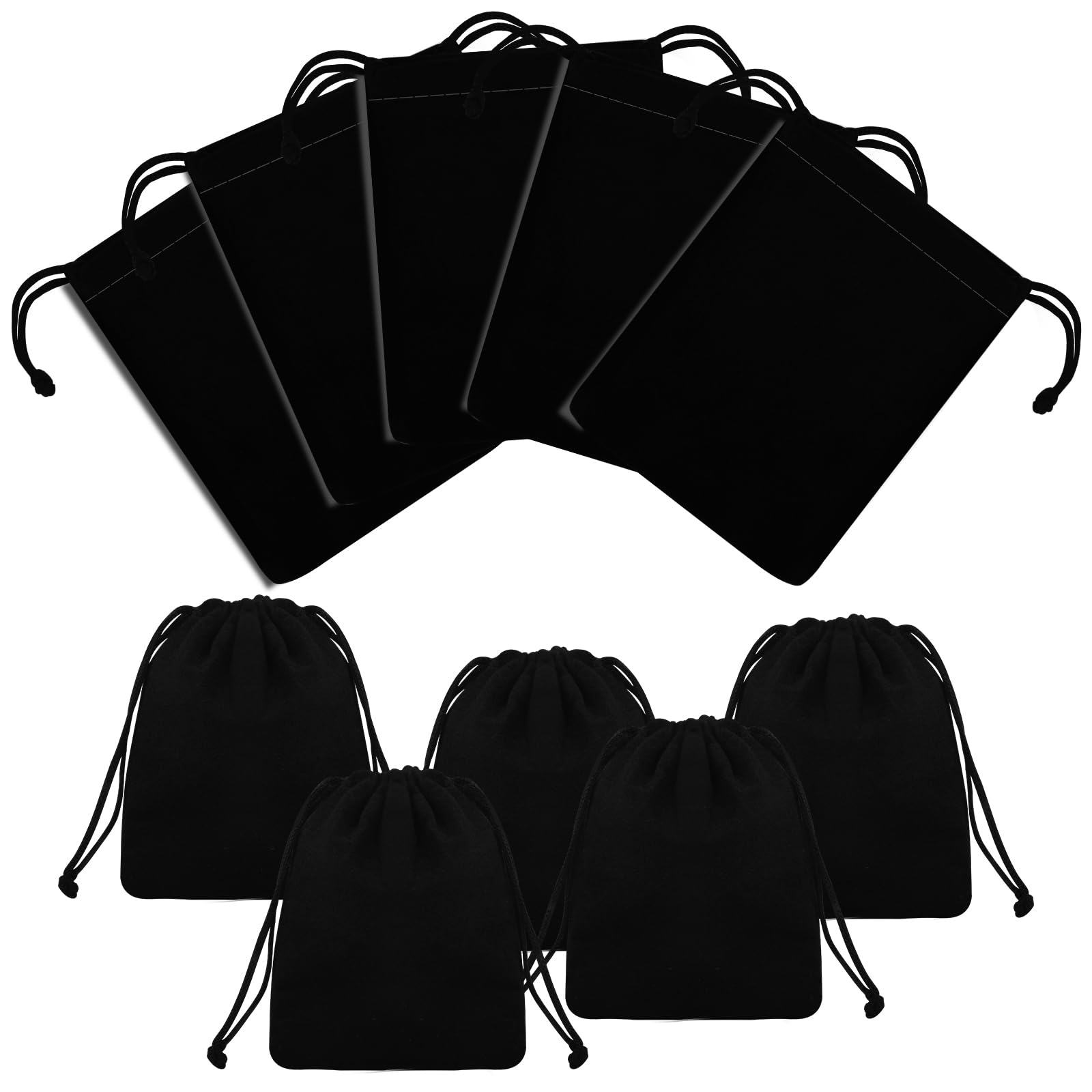 Jewellery Pouches, 25pcs Velvet Jewellery Bags, Small Gift Bags for ...