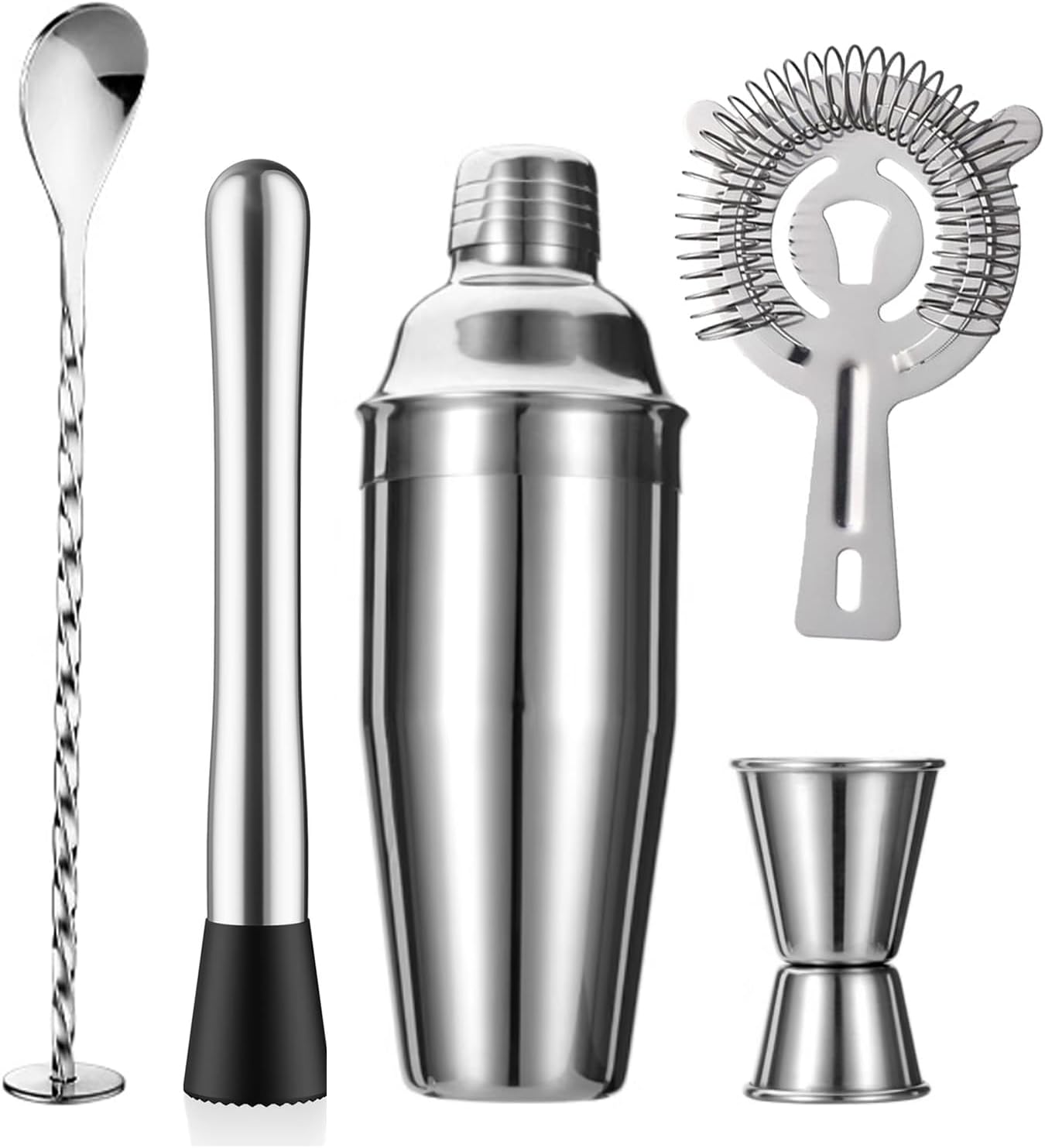 Amazon.com: Ohtomber Cocktail Shaker Bartender Kit - 5PCS Cocktail ...