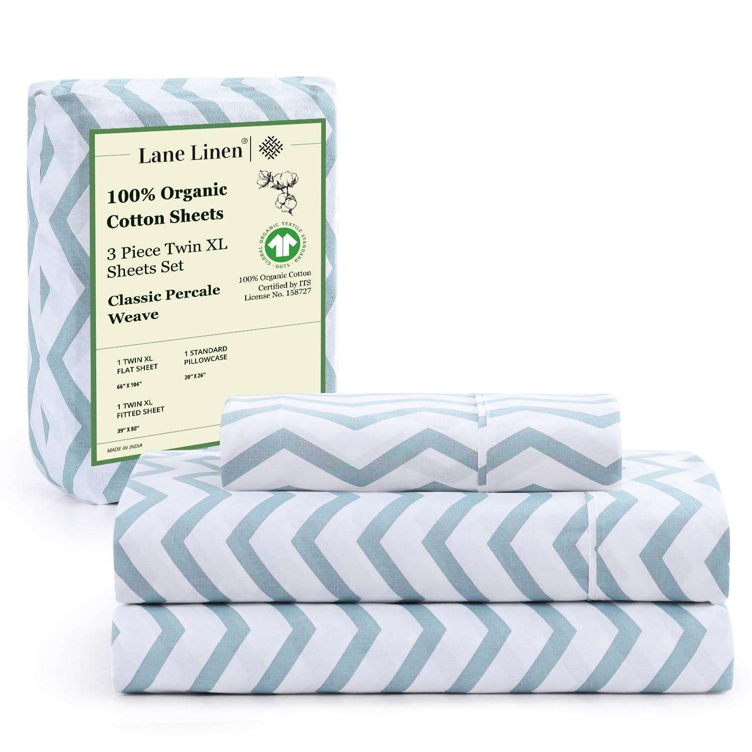 Amazon.com: LANE LINEN 100% Organic Cotton Twin XL Sheets Set 3-Piece ...
