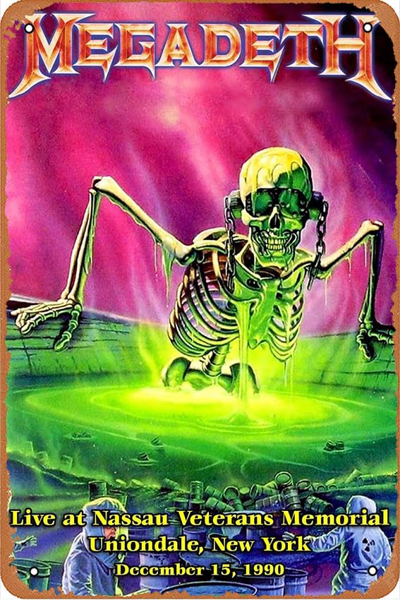 Amazon.com : Megadeth: [1990] Rust in New York Movie Poster Tin Sign ...