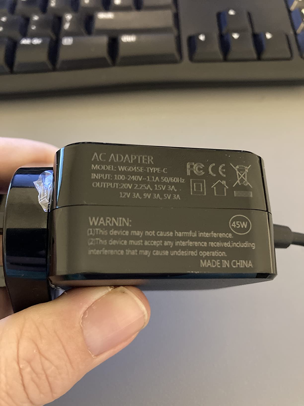 45W Charger for Steam Deck and Switch, AC Adapter Steam Charger with 5 ...