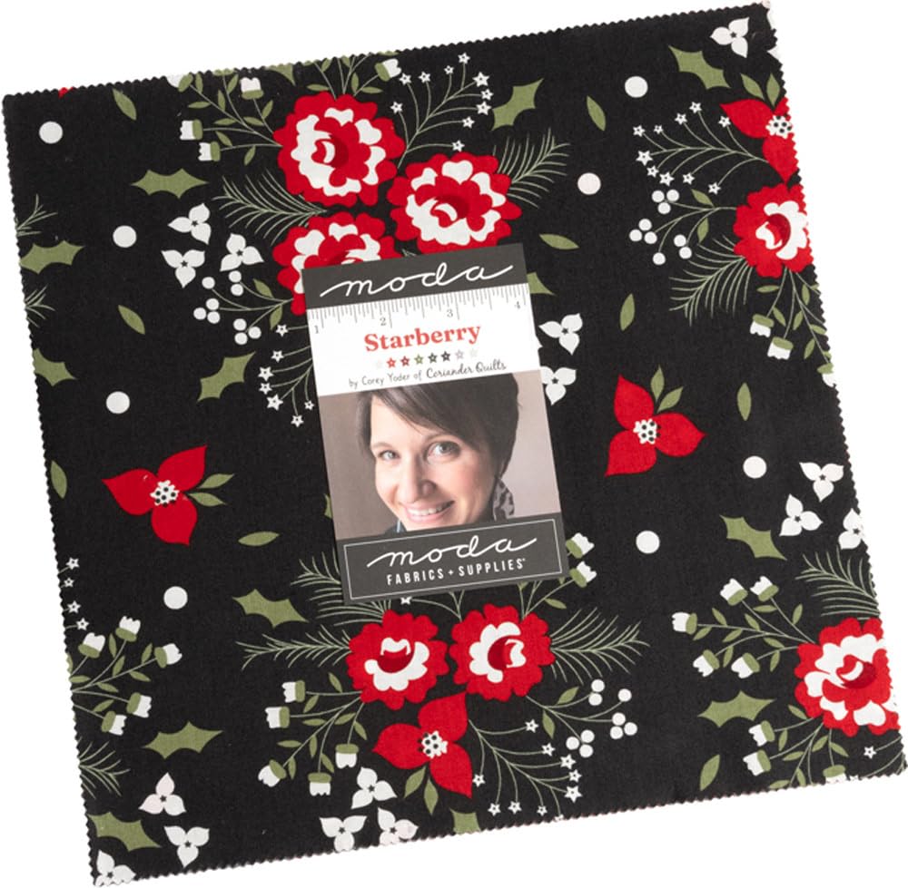 Amazon.com: Moda Fabrics Starberry Layer Cake®, 42-10"" Precut Fabric ...