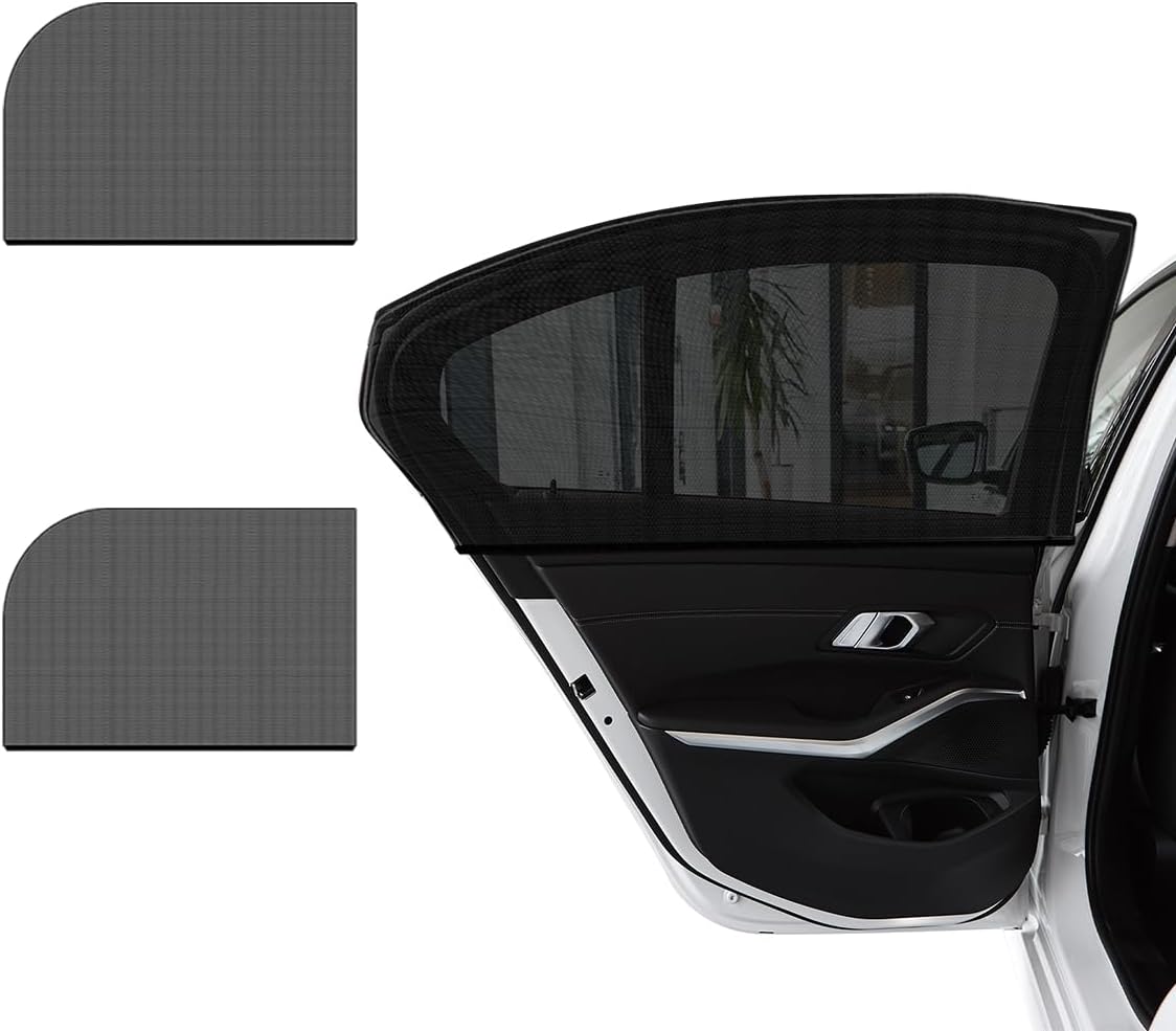 Amazon.com: Yourkar 2 PCS Car Window Shade, 21.3"×20.1" Vehicle Rear ...