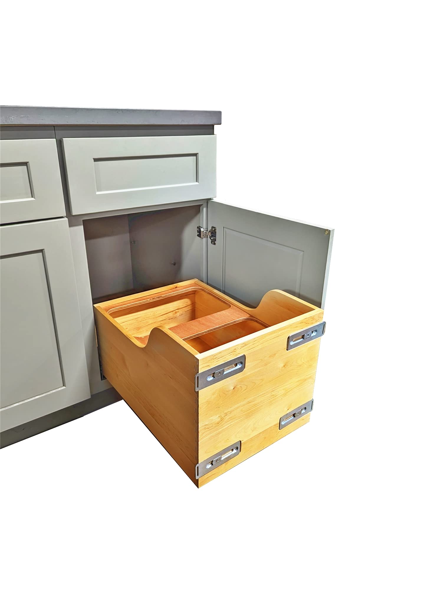 Heavy Duty Pull Out Trash Can Under Cabinet, Slide Out Trash Can for ...