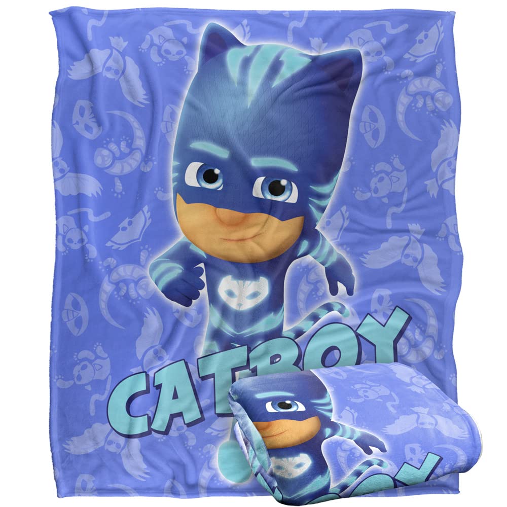 Amazon.com: PJ Masks Kids Blanket, 50"x60" Catboy Character Silky Touch ...