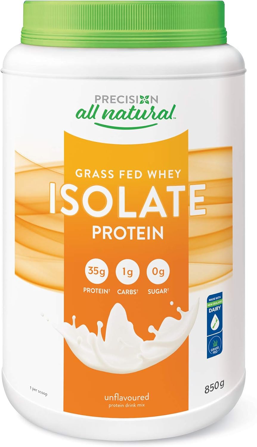 Precision All Natural Whey Isolate - Unflavoured, 850 g | Hormone-free ...