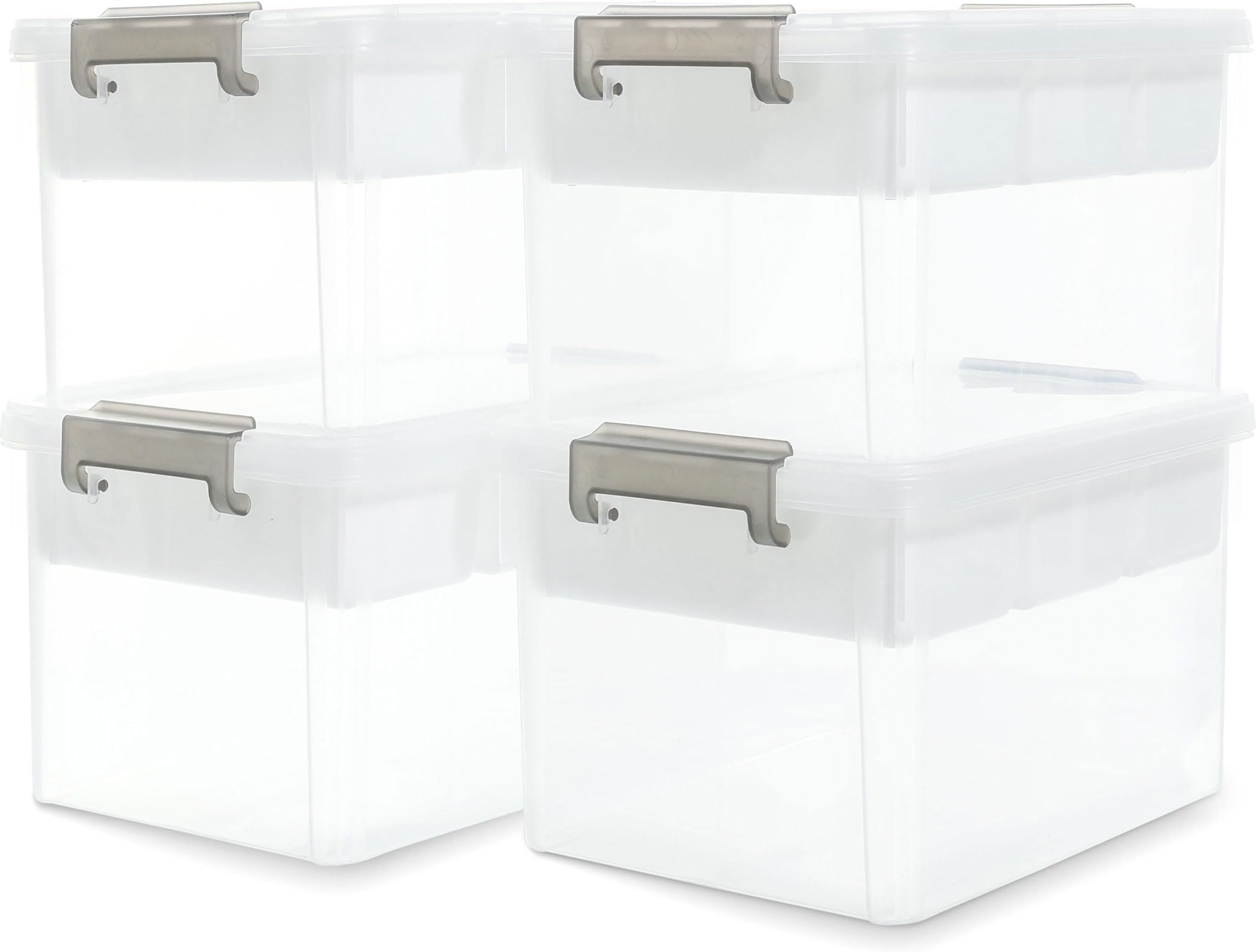 Amazon.com - Citylife 2 Packs 17 QT Plastic Storage Bins Clear Storage ...
