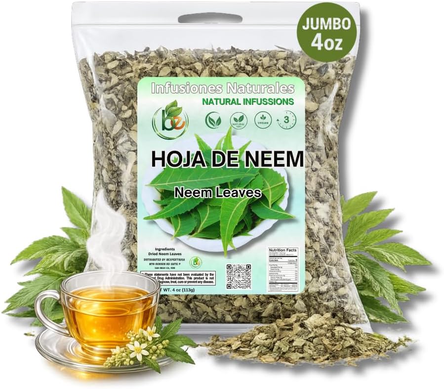 Amazon.com : Neem (Hoja) Leaf Herbal Tea – 4 oz (113 g) – Wild ...