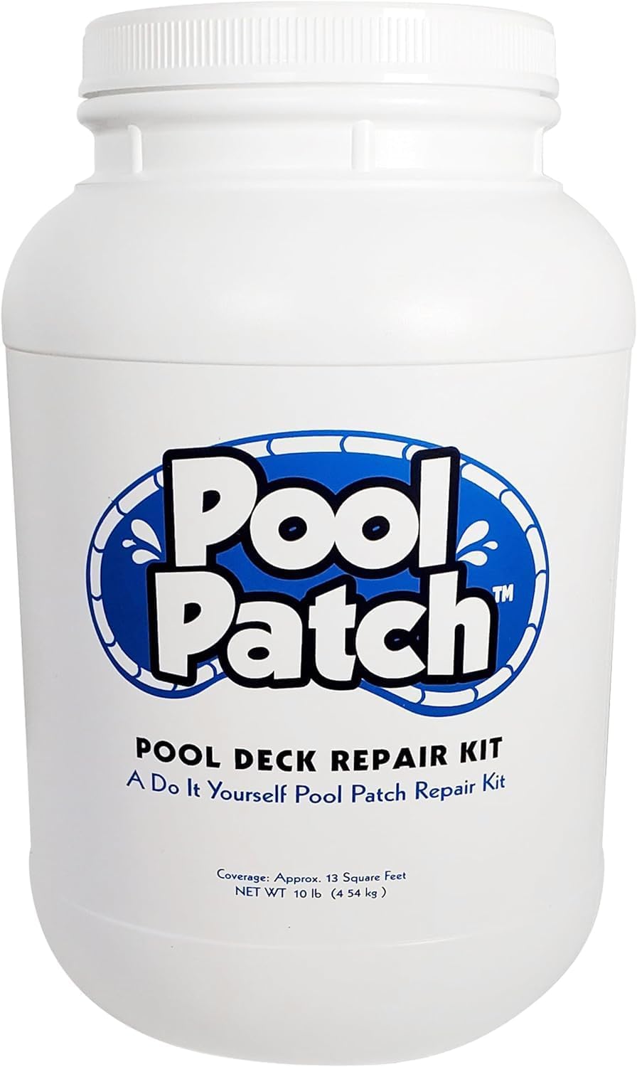 Amazon.com : Pool Patch Pool Deck Repair Kit - Sand Buff 10lb Cool Deck ...