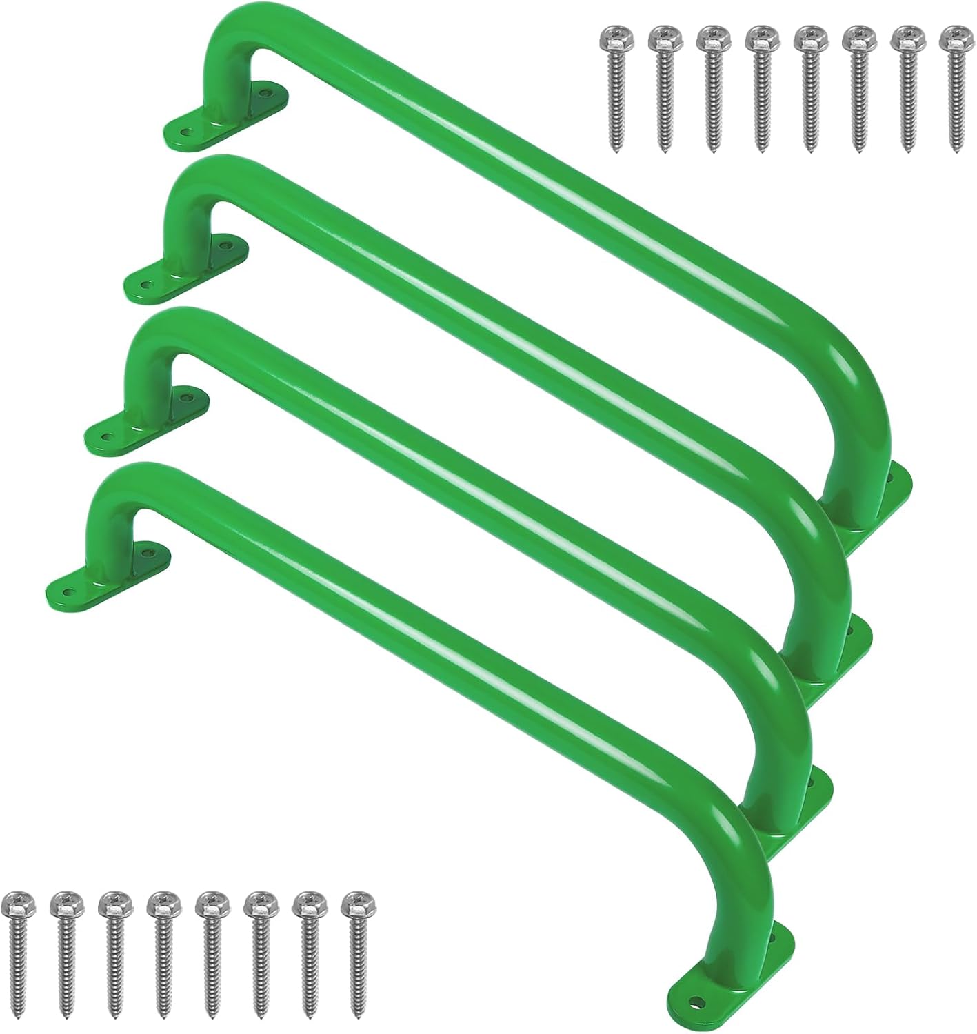 Amazon.com: Purife 17.2 Inch Metal Green Playground Handles Pack of 4 ...