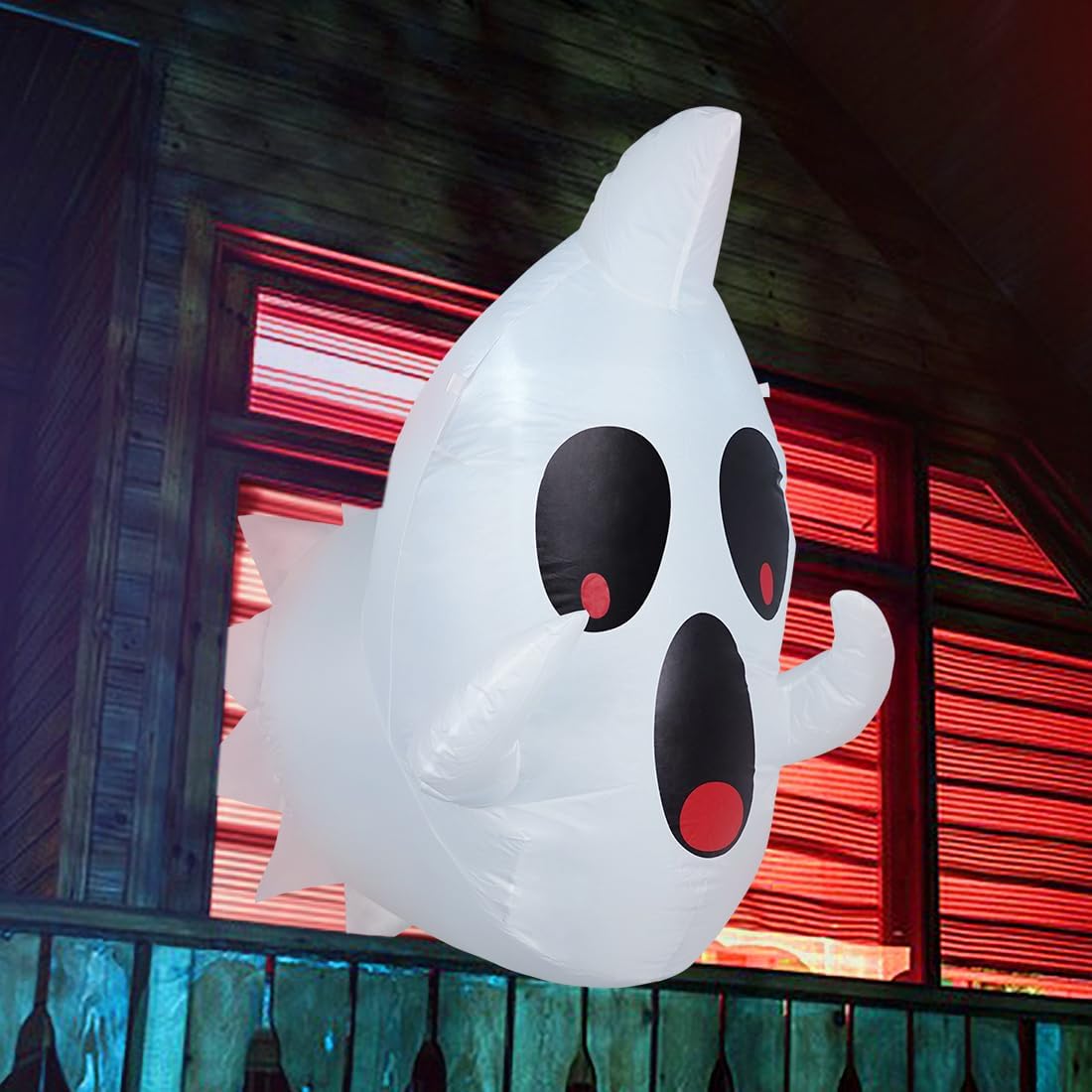 Amazon.com: Sprfragrance 3.2 FT Halloween Inflatable Horrible Ghost ...