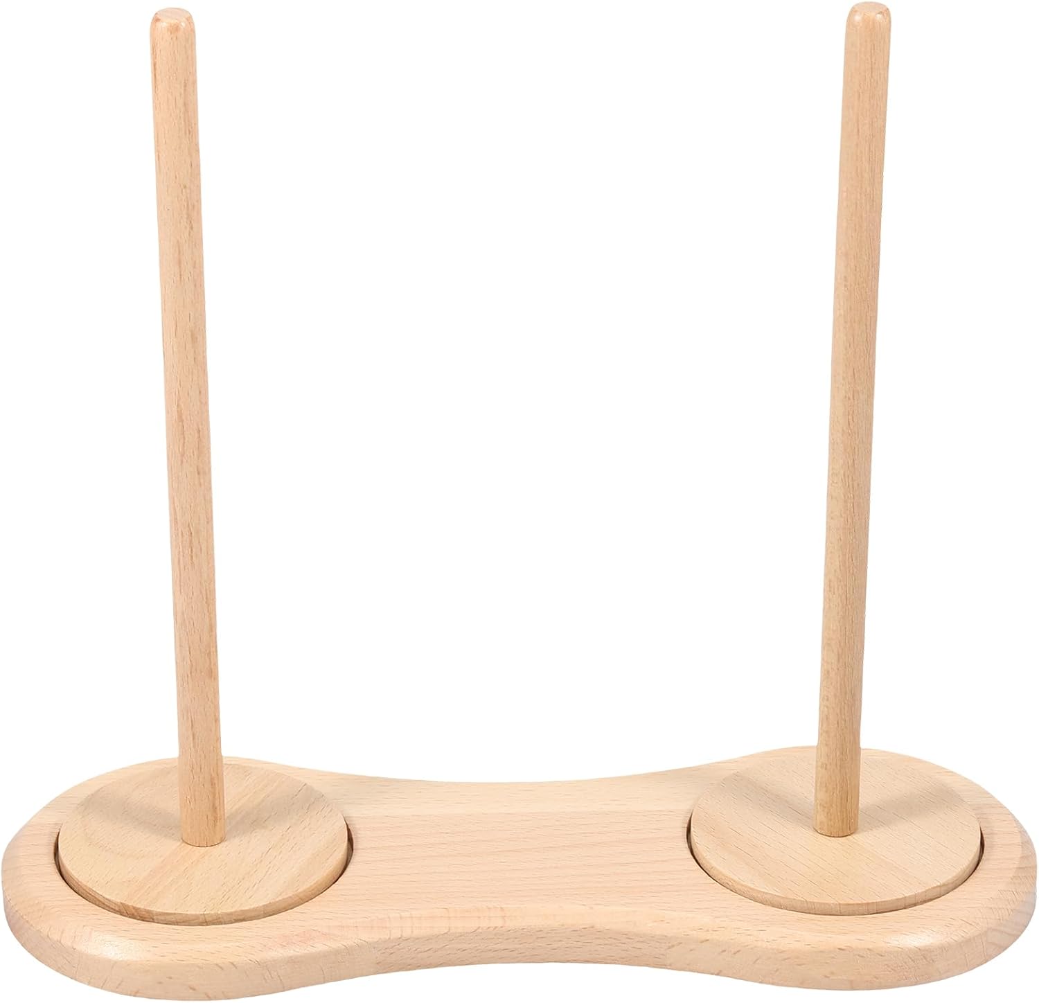 Amazon.com: UKQRRTC Double Wooden Yarn Holder Wooden Yarn Holder ...
