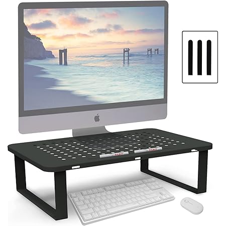 Amazon.com: Simple Trending Monitor Stand Riser, Metal Desk Organizer ...