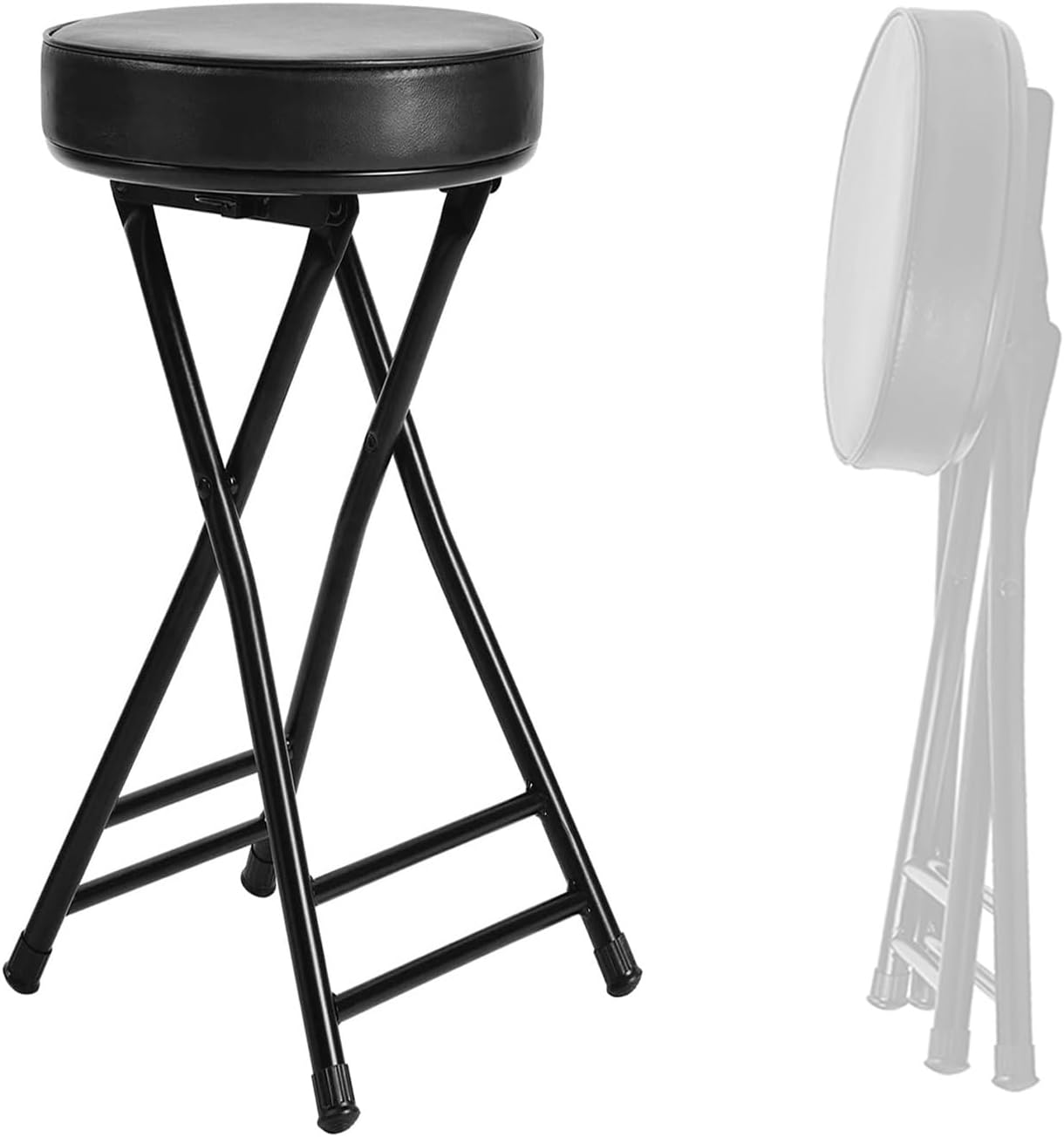 Amazon.com: Cushioned Padded Folding Stool, 65cm/26In Padded Counter ...