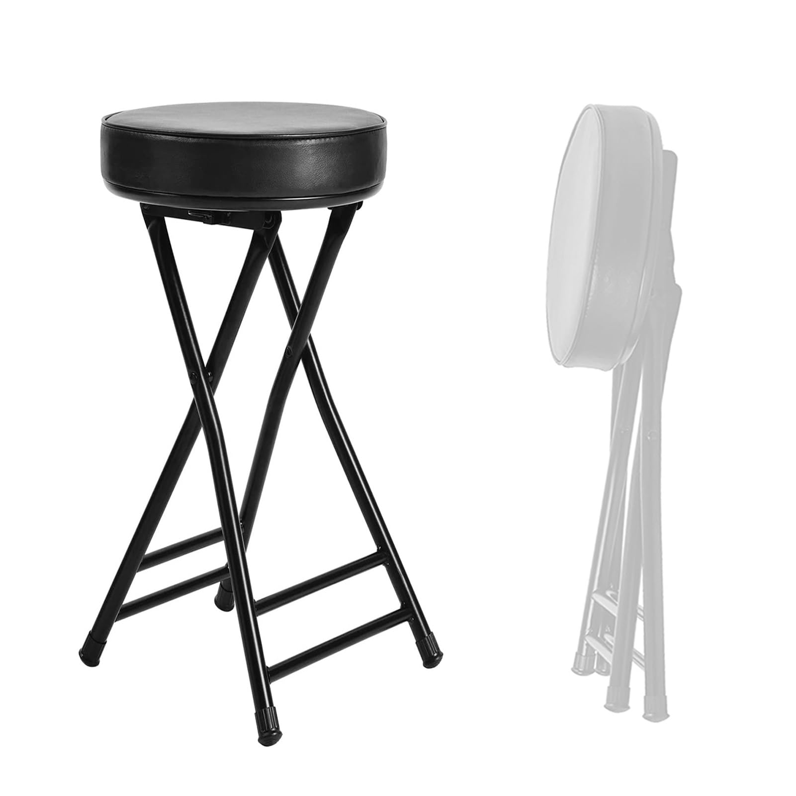 Amazon.com: Cushioned Padded Folding Stool, 65cm/26In Padded Counter ...