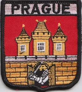Prag Tschechische Republik Flagge Aufgestickt Patch Abzeichen : Amazon ...