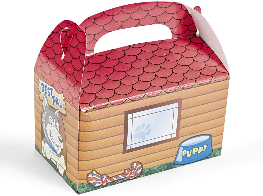Amazon.com: Dog House Favor Boxes for Party - Set of 12 Treat Carriers ...