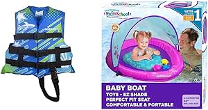 Amazon.com : Oceans 7 Child Life Jacket (30-50 lbs) and SwimSchool ...