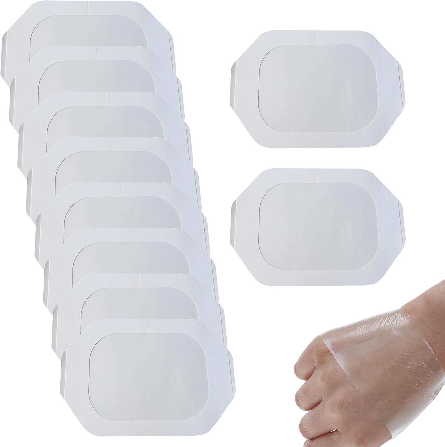 10Pcs Waterproof Dressings for Wounds Transparent Self Adhesive ...