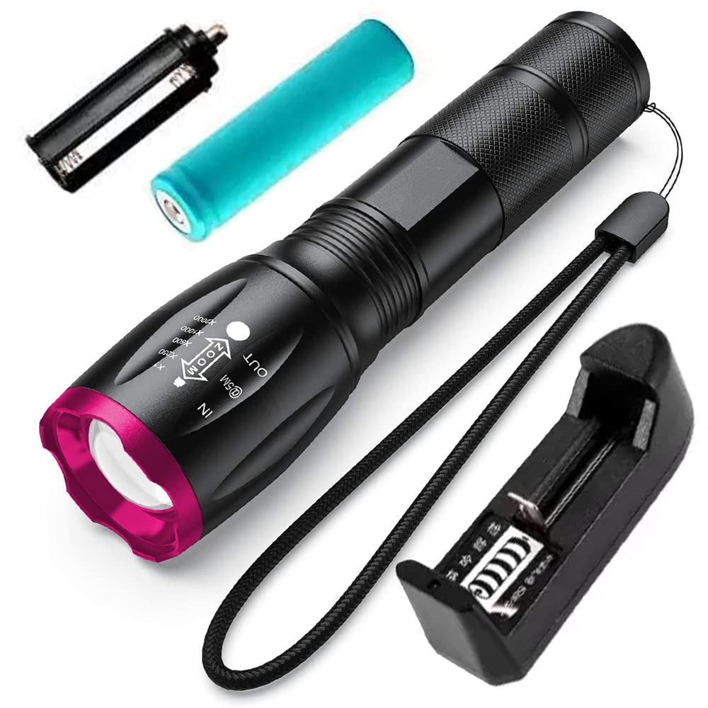 Zoomable LED T6 with 5 Modes Super Bright Cree t6 led Torch Light with ...