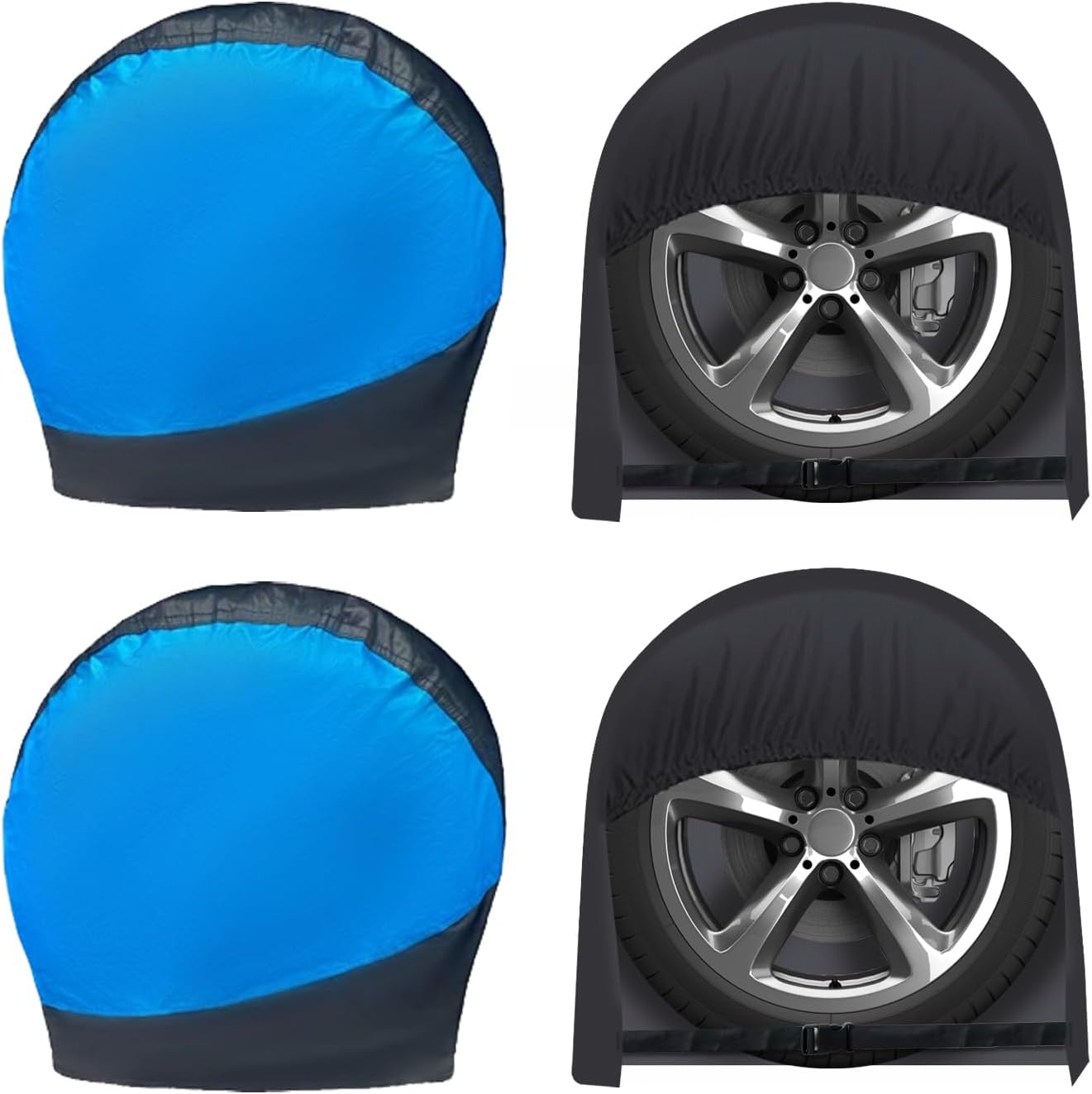 Amazon.com: LIZOFO Waterproof RV Tire Covers Set of 4, Anti-UV, Snow ...
