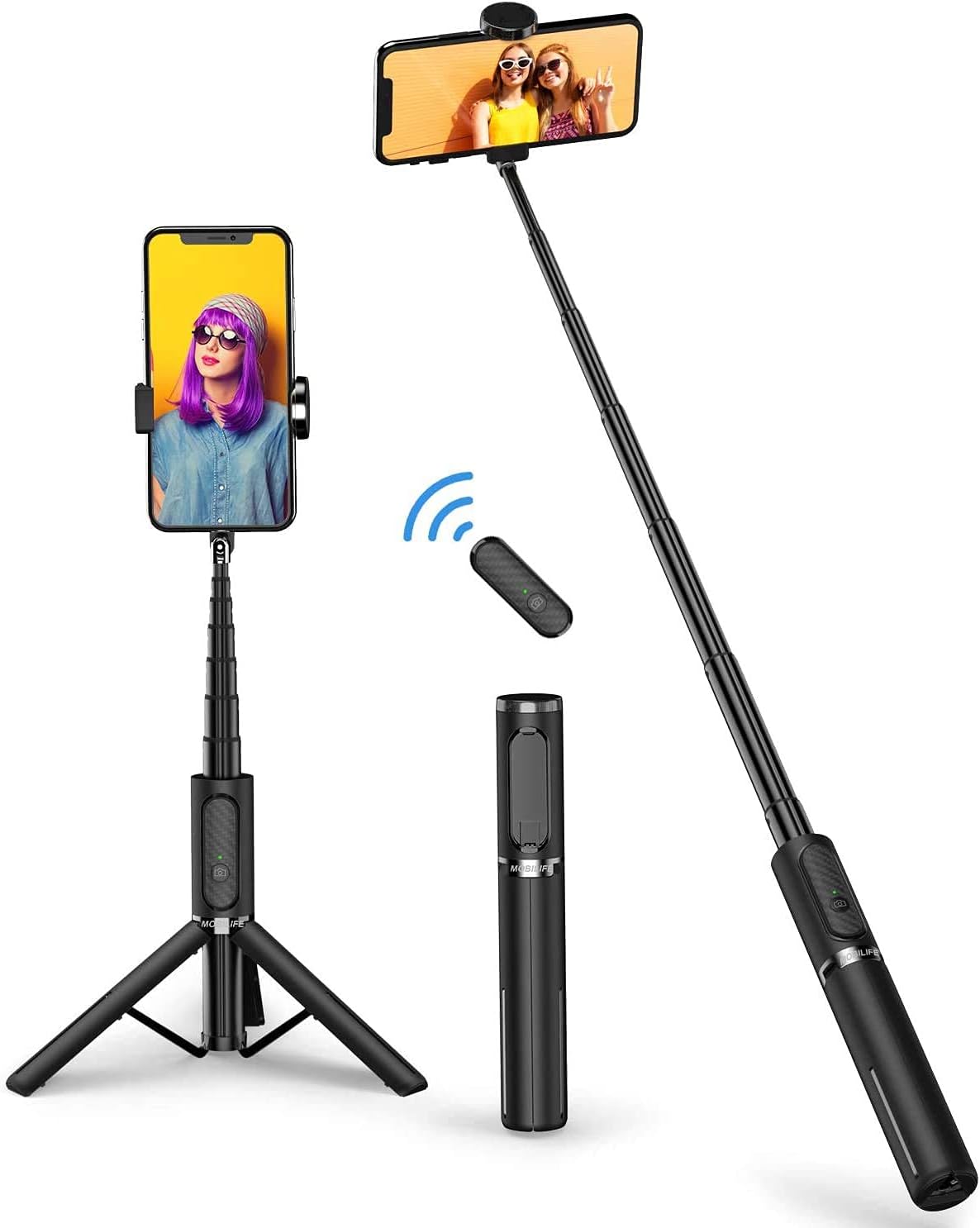 Mobilife Selfie Stick with Mirror,Tripod Stand Bluetooth Stick for ...