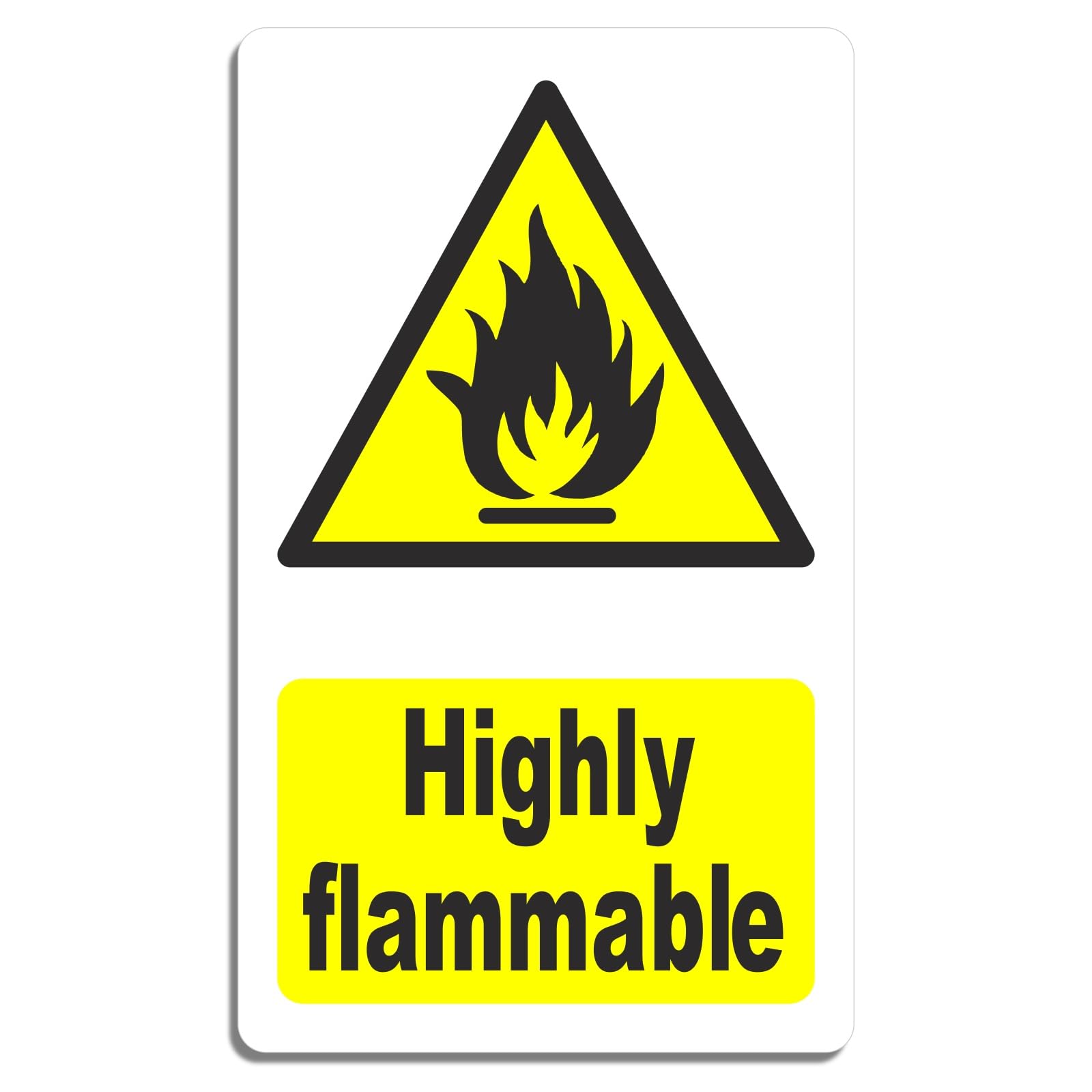 Highly Flammable Sign